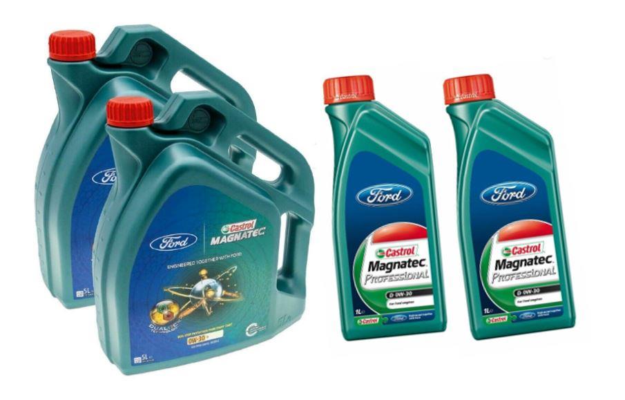 GENUINE FORD CASTROL 12 LTRS 0W30 MAGNATEC PROFESSIONAL OIL 157C37 ...